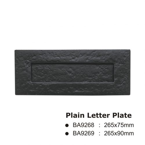 Plain Letter Plate -265x75mm - Designer Handle
